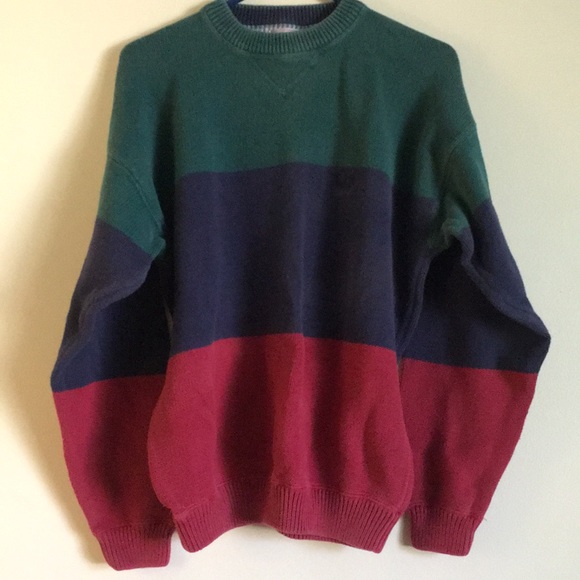 Great Lakes | Sweaters | Retro Mens Color Block Sweater | Poshmark